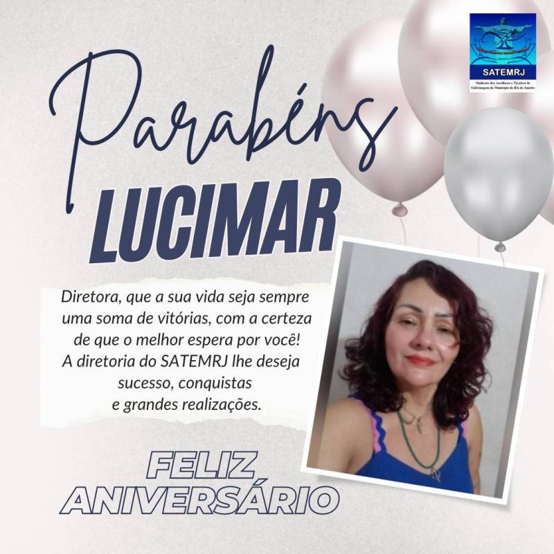 Parabéns Lucimar! – SATEMRJ